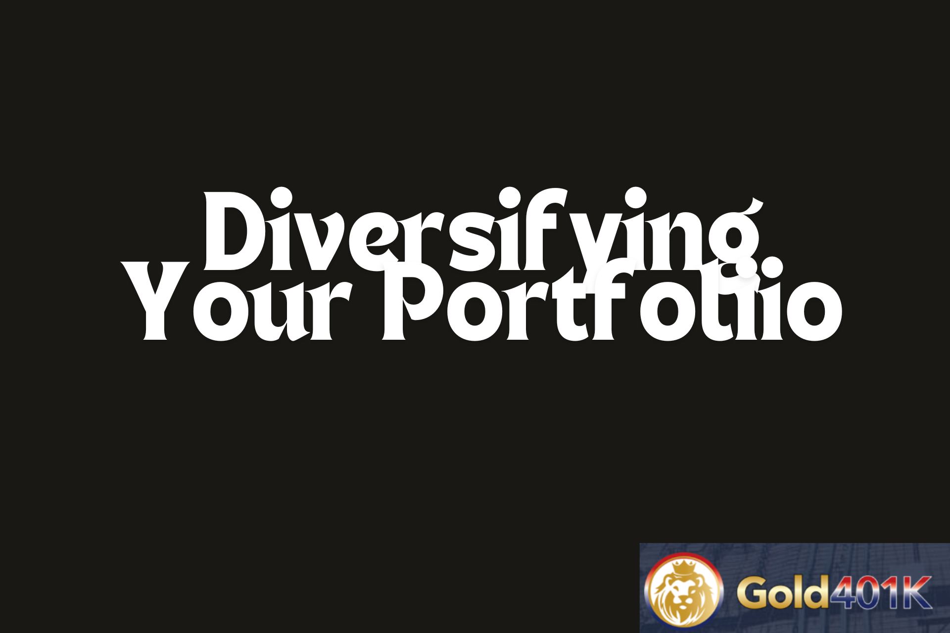 Mastering Diversified Portfolios - (Examples Shown)