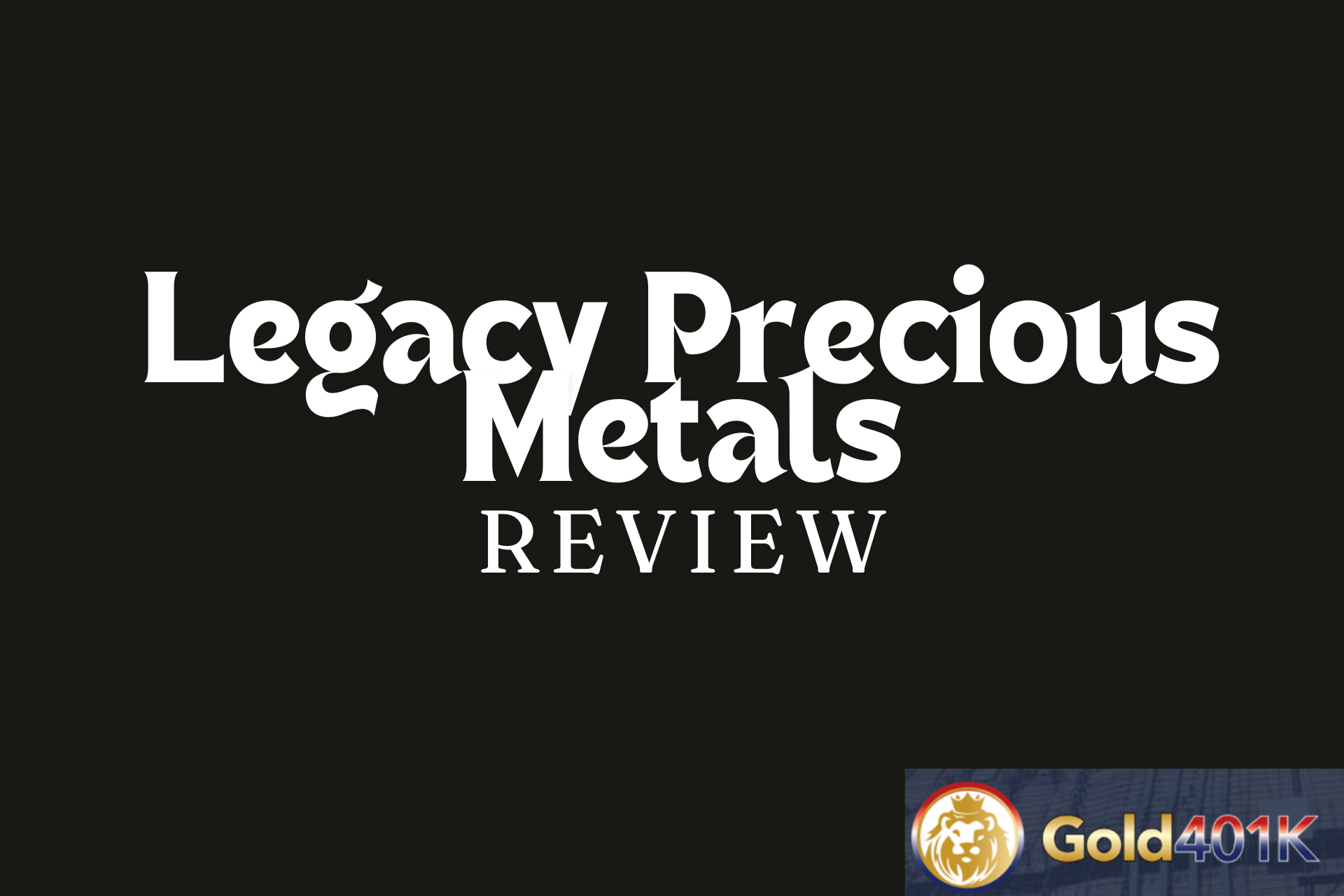 Legacy Precious Metals - An "F" Rated Company?
